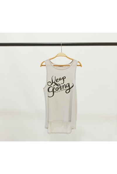 Hapşıı Kids Keep Going Baskılı Askılı Kız Çocuk T-Shirt