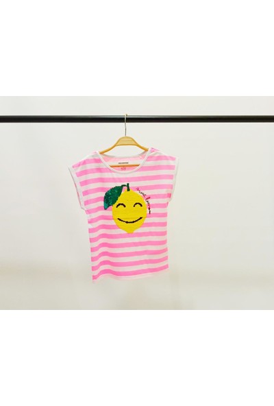 Hapşıı Kids Orchestra Değişen Emoji Kız Çocuk T-Shirt