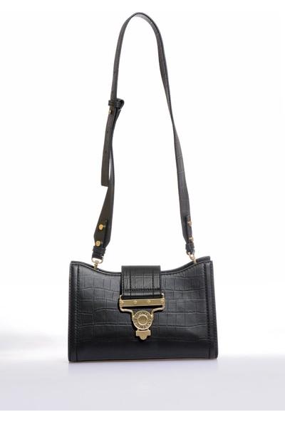 Versace J. Couture E1 Vzabs5 Siyah Kadın Omuz Çantası