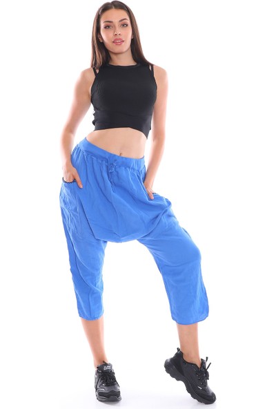 Alışveriş Sokağı Çoban Dikişi Cep Detaylı Etnik Şalvar Pantolon