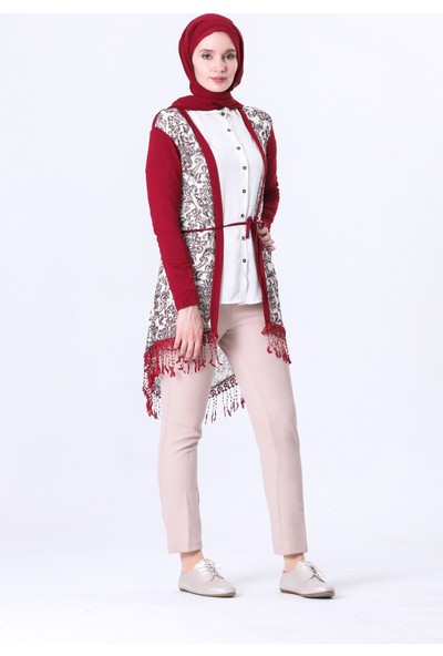 Pardesü Dünyası Kadın Güpür Dantelli Tesettür Hırka 1677 Pardesü Dünyası Kadın Güpür Dantelli Tesettür Hırka 1677