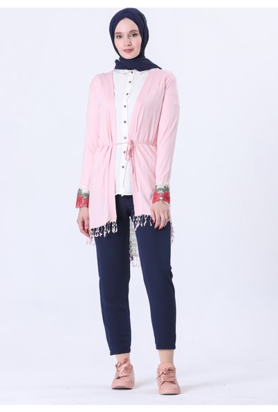 Pardesü Dünyası Kadın Güpür Tesettür Hırka 1683 Pardesü Dünyası Kadın Güpür Tesettür Hırka 1683