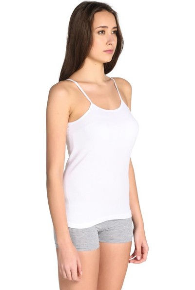 Cicimod 12'li Paket Tutku 0135 Ribana İp Askılı Kadın Atlet Cicimod 12'li Paket Tutku 0135 Ribana İp Askılı Kadın Atlet