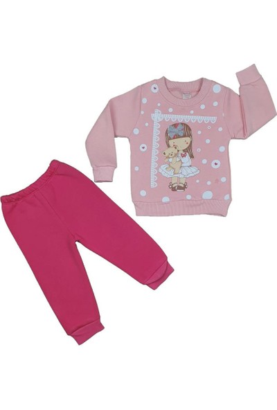 Küçülmüş Kız Çocuk 1-3 Yaş Modelli Üç Iplik Takım