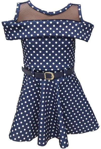 Selfie Kids Kız Çocuk Kemer Modelli Puantiyeli Elbise Selfie Kids Kız Çocuk Kemer Modelli Puantiyeli Elbise