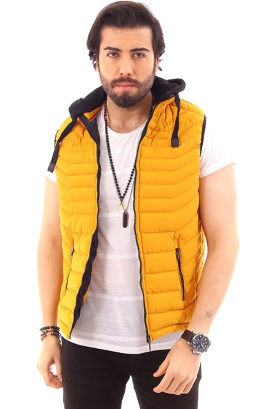 Blackmood Çıkarılabilir Kapüşonlu Slim Fit Erkek Yelek