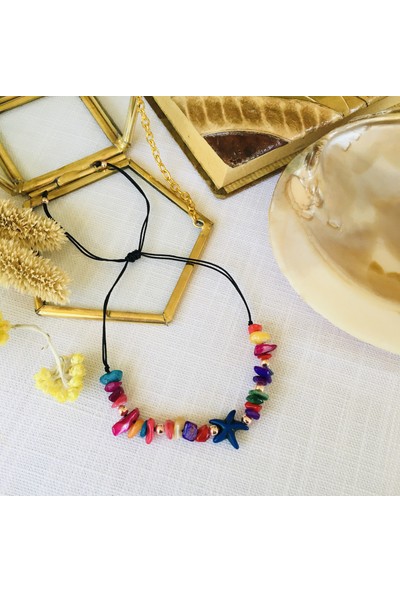 Pearl Beads Deniz Yıldızlı&doğal Taşlı Halhal Pearl Beads Deniz Yıldızlı&doğal Taşlı Halhal
