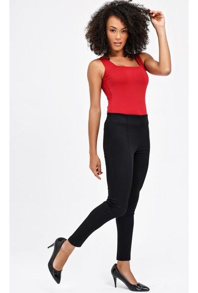 Jument Ön Arka Dikişli Dar Paça Tayt Pantolon