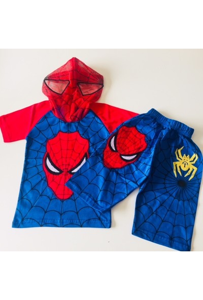 Spiderman Örümcek Adam Tshirt Şort Takım Eşofman Kostüm Spiderman Örümcek Adam Tshirt Şort Takım Eşofman Kostüm