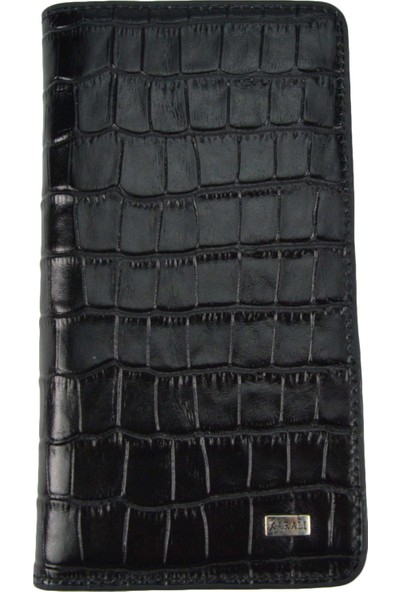 Karalı Timsah Baskılı Deri Telefon Bölmeli Kadın Kartlık & Cüzdan Karalı Timsah Baskılı Deri Telefon Bölmeli Kadın Kartlık & Cüzdan