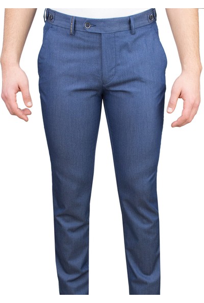 Middleist Düz Regular Fit Pantolon Mavi Middleist Düz Regular Fit Pantolon Mavi
