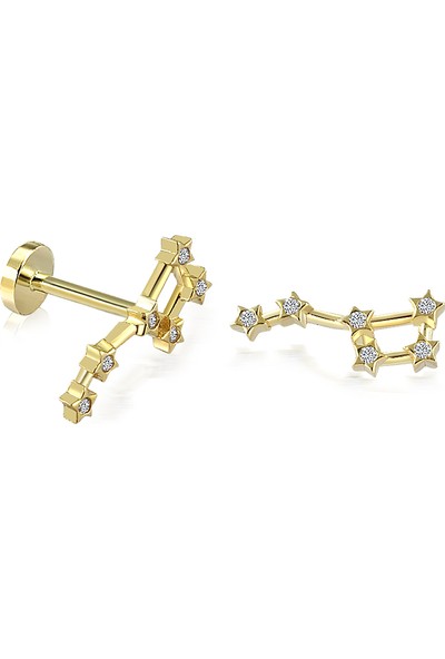 Yapar Jewellery 14 Ayar Altın Büyük Ayı Motifli Piercing Yapar Jewellery 14 Ayar Altın Büyük Ayı Motifli Piercing