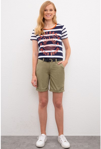 U.S. Polo Assn. Kadın Yeşil Dokuma Bermuda Capri 50218470-Vr027 U.S. Polo Assn. Kadın Yeşil Dokuma Bermuda Capri 50218470-Vr027