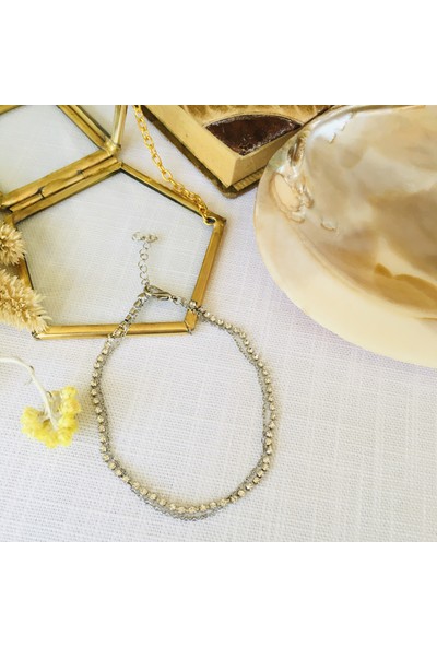 Pearl Beads Silver Beyoğlu Zincir Pearl Beads Silver Beyoğlu Zincir