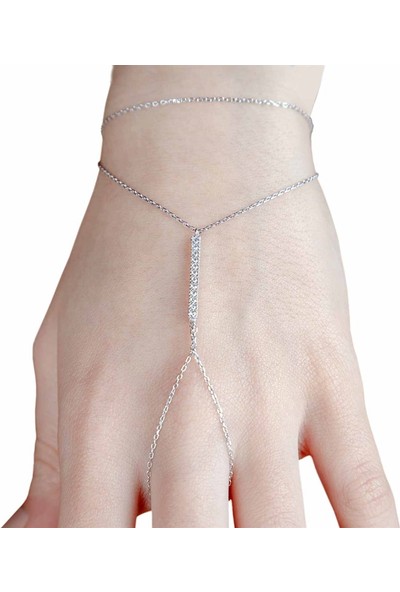 Afrodit Silver Çubuk Tasarım Kadın Gümüş Şahmeran