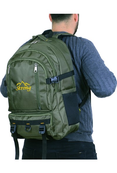 Strong 17-18.4 Inch Laptop Bölmeli Büyük Boy Sırt Çantasıdağcı Çantasıseyahat Kamp Çantası Strong 17-18.4 Inch Laptop Bölmeli Büyük Boy Sırt Çantasıdağcı Çantasıseyahat Kamp Çantası
