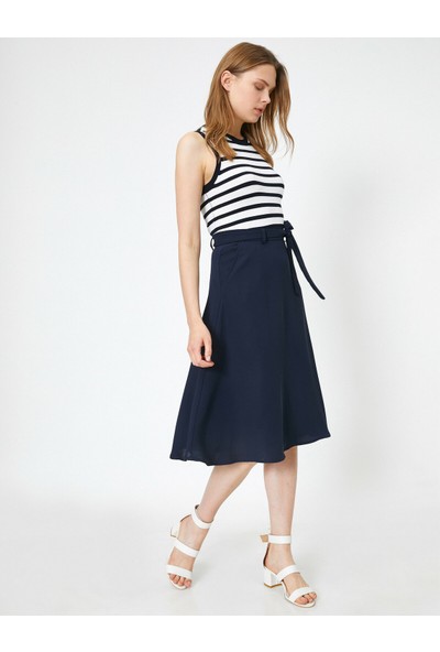 Koton Kadın Beli Bağlamalı Etek