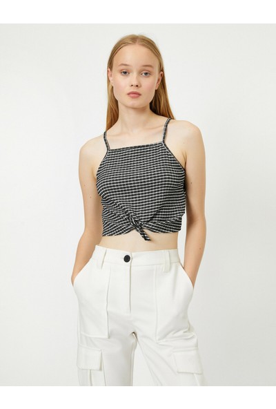 Koton Kadın Kolsuz Askılı Crop Atlet