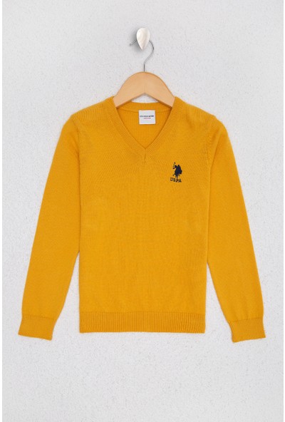 U.S. Polo Assn. Erkek Çocuk Triko Kazak Basic 50210681-VR072 U.S. Polo Assn. Erkek Çocuk Triko Kazak Basic 50210681-VR072