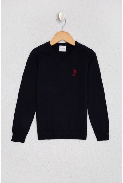 U.S. Polo Assn. Erkek Çocuk Triko Kazak Basic 50210681-VR033