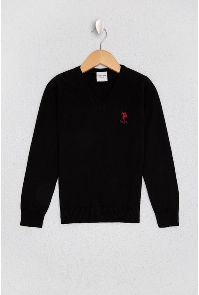 U.S. Polo Assn. Erkek Çocuk Triko Kazak Basic 50210681-VR046