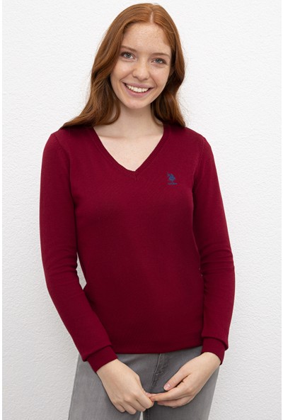 U.S. Polo Assn. Kadın Triko Kazak Basic 50206420-VR014 U.S. Polo Assn. Kadın Triko Kazak Basic 50206420-VR014