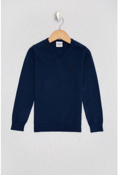 U.S. Polo Assn. Erkek Çocuk Triko Kazak Basic 50210681-VR059 U.S. Polo Assn. Erkek Çocuk Triko Kazak Basic 50210681-VR059