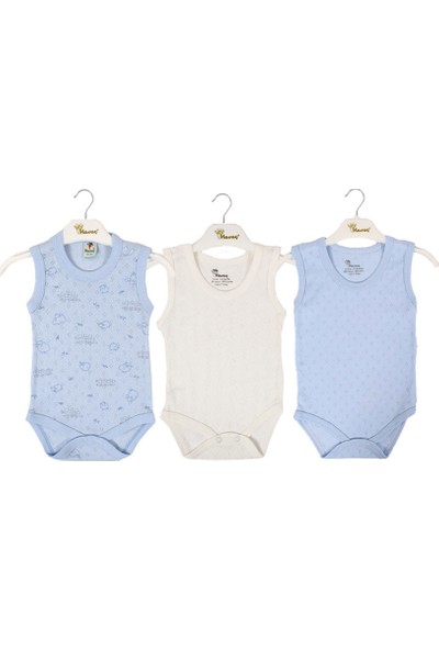 Havuç BDY0103 Ajurlu 3'lü Çıtçıtlı Atlet Body