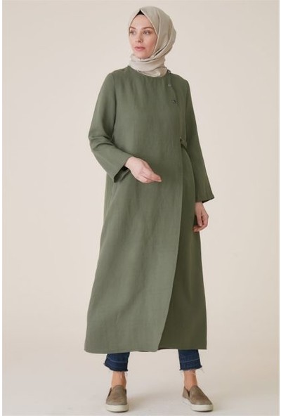 Vivezza Bağlamalı Haki Ferace