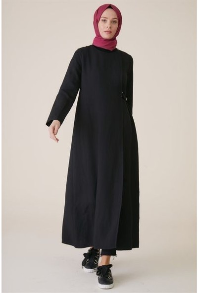 Vivezza Bağlamalı Siyah Ferace