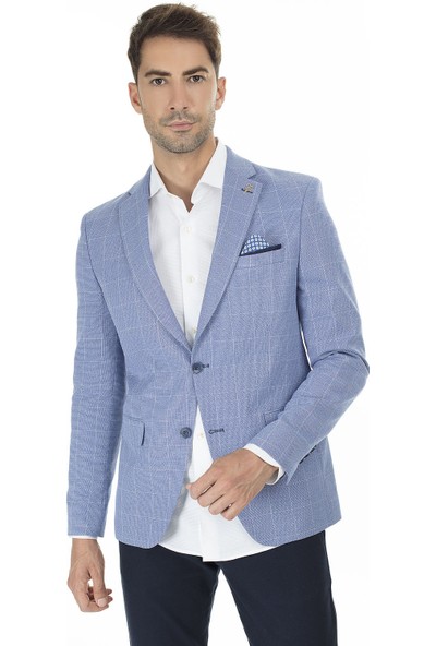 Buratti 6 Drop Tek Yırtmaçlı Klasik Yaka Ceket Erkek CEKET LOREO3816