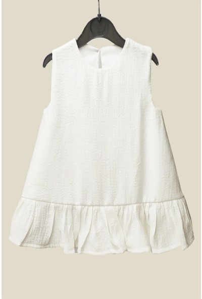 Shecco Babba Beyaz Kız Çocuk Eteği Fırfırlı Astarlı Elbise Shecco Babba Beyaz Kız Çocuk Eteği Fırfırlı Astarlı Elbise