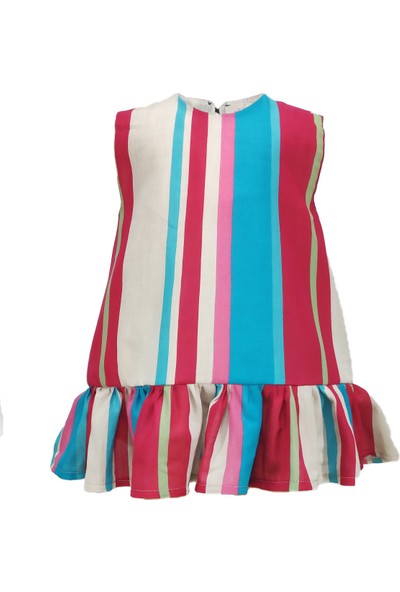 Shecco Babba Kız Çocuk Eteği Fırfırlı Astarlı Elbise Shecco Babba Kız Çocuk Eteği Fırfırlı Astarlı Elbise