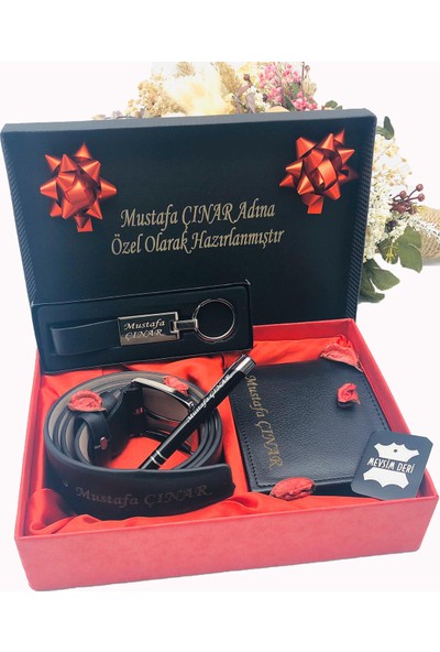 Mevsim Deri Kişiye Özel Kemer Cüzdan Kalem Anahtarlık Mevsim Deri Kişiye Özel Kemer Cüzdan Kalem Anahtarlık