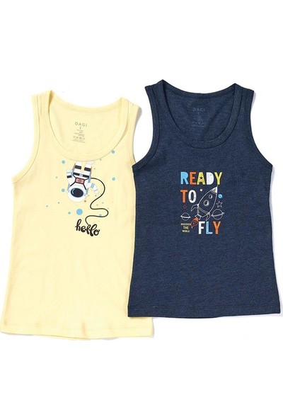 Dagi Mavi-Sarı Erkek Çocuk Fly Empirme 2'li Atlet