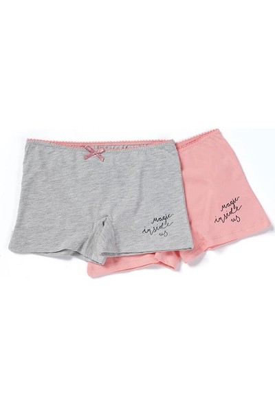 Dagi Somon-Gri Pamuklu Magıc Kız Çocuk 2'li Boxer