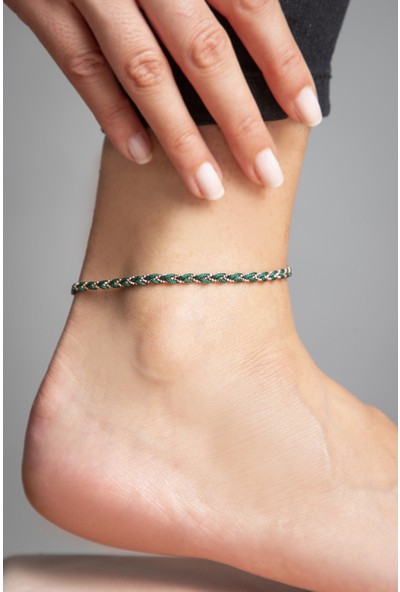 Elika Silver Kadın Ip Detaylı Örgü 925 Ayar Gümüş Halhal Elika Silver Kadın Ip Detaylı Örgü 925 Ayar Gümüş Halhal