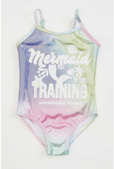 DeFacto Kız Bebek Desenli Esnek Dokulu Mayo N4711A220SM DeFacto Kız Bebek Desenli Esnek Dokulu Mayo N4711A220SM