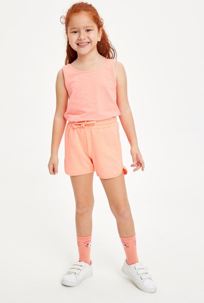 Defacto Kız Çocuk Bağcıklı Esnek Belli Şort L6125A620HS