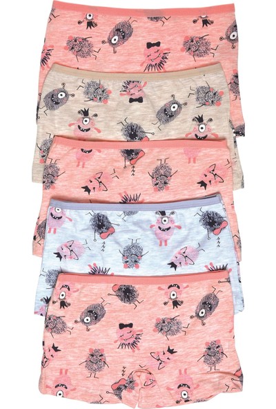 Nicoletta Mıxcolor Kız Çocuk Boxer 5'li Paket Nicoletta Mıxcolor Kız Çocuk Boxer 5'li Paket