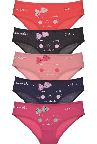 Nicoletta Mıxcolor Kız Çocuk Külot 5'li Paket