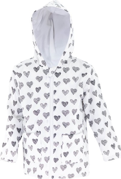 Boumini Su Geçirmez Çocuk Yağmurluk Kapüşonlu Kalpler Boumini Su Geçirmez Çocuk Yağmurluk Kapüşonlu Kalpler