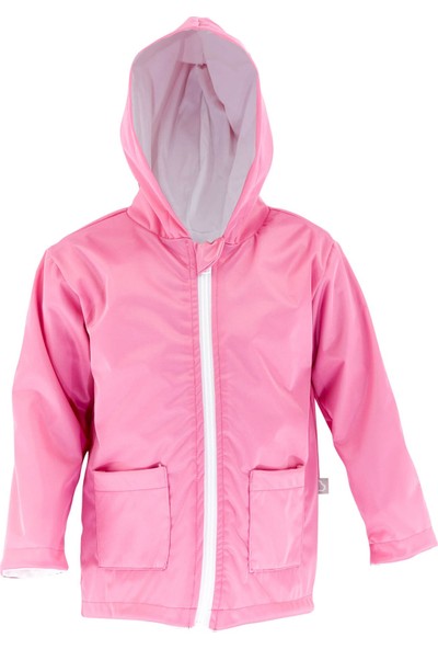 Boumini Su Geçirmez Çocuk Yağmurluk Kapüşonlu Fuşya
