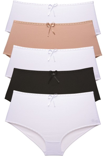 Nicoletta Mixcolor Kadın Külot Büyük Beden 5'li Paket Nicoletta Mixcolor Kadın Külot Büyük Beden 5'li Paket