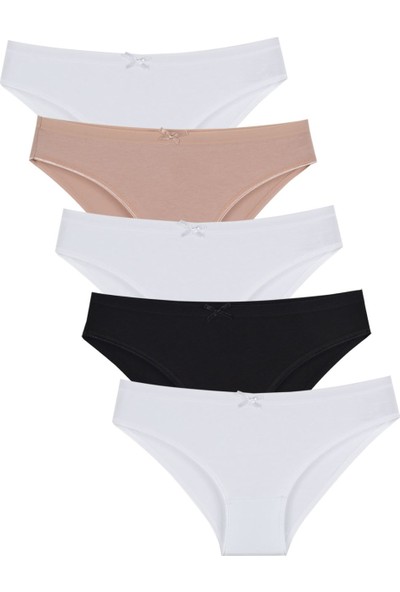Nicoletta Mixcolor Kadın Külot 5'li Paket Nicoletta Mixcolor Kadın Külot 5'li Paket