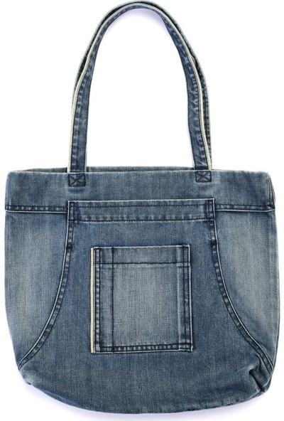 Casa Di Denim by Sinem Akay Indigo Denim Çanta Recyle Casa Di Denim by Sinem Akay Indigo Denim Çanta Recyle