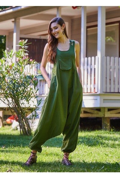 Clandestino Otantik Şalvar Tulum Yeşil