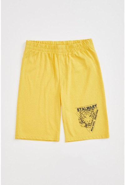 DeFacto Erkek Çocuk Regular Fit Penye Bermuda S5881A620HS DeFacto Erkek Çocuk Regular Fit Penye Bermuda S5881A620HS