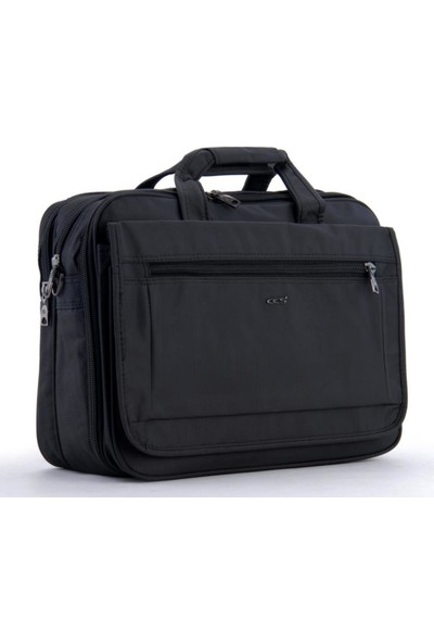 Ççs 71243-S Siyah Suni Deri Omuz Askılı Evrak Çantası