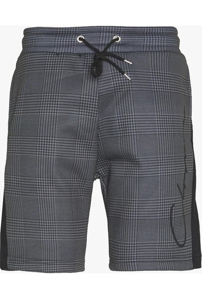 Soydance Ekose Penye Şort Petrol